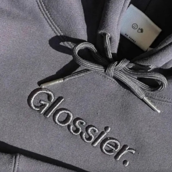 Glossier | Sweaters | Glossier Nyc Embroidered Hoodie | Poshmark